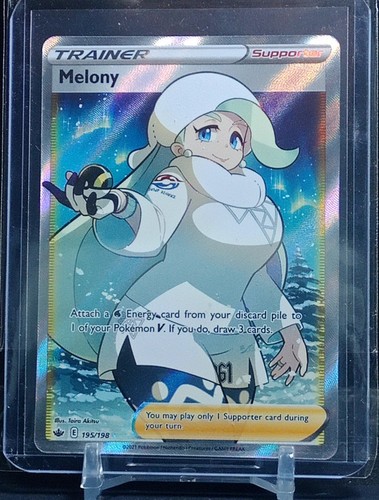 Pokémon TCG Melony Chilling Reign 195/198 Holo Full Art | eBay