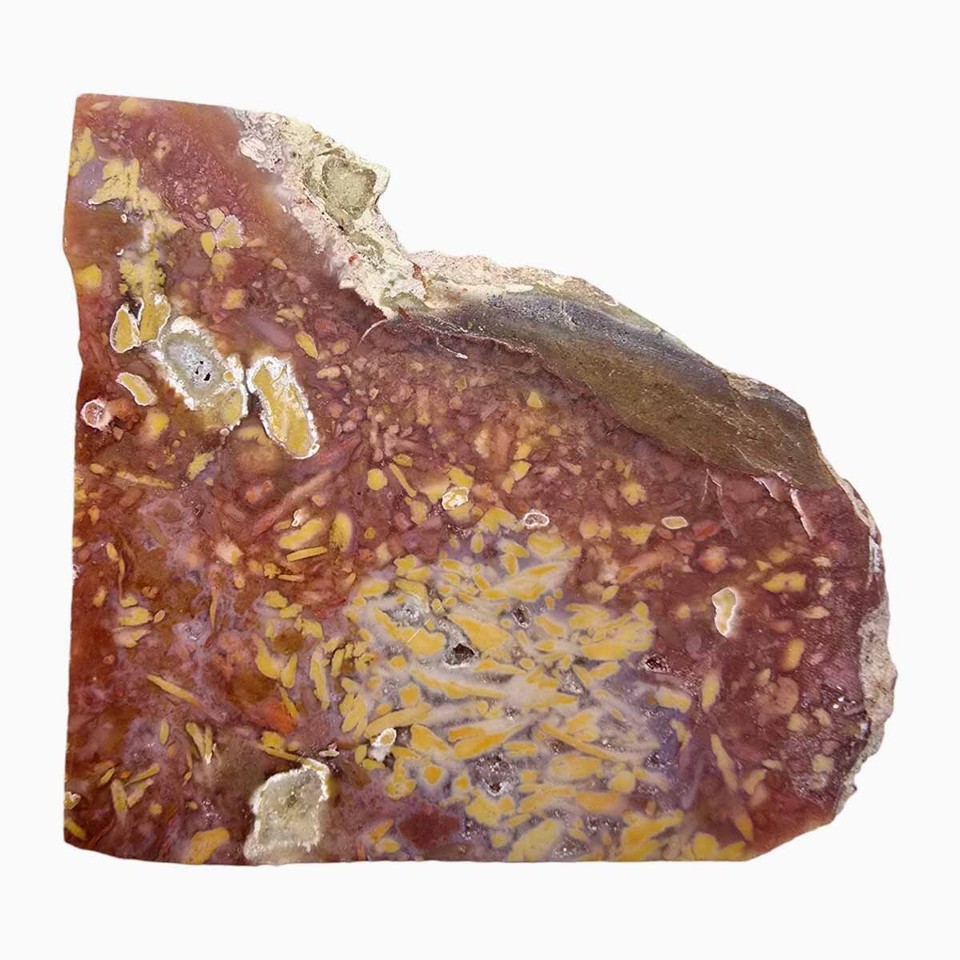 Confetti Agate Slab Lapidary Stone Slice Cut Rock | eBay
