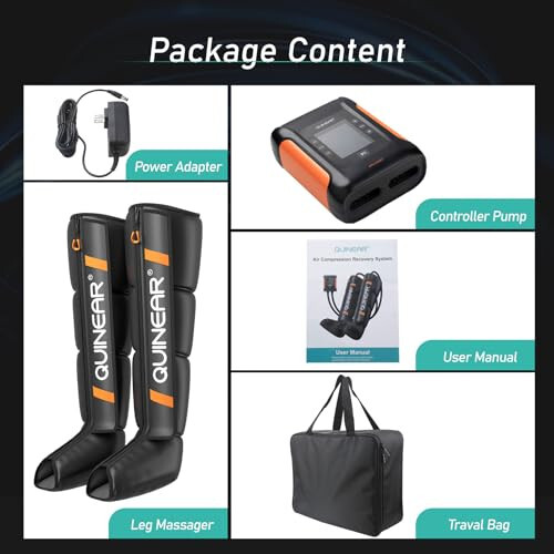 Professional Leg Recovery System, Cordless Air Compression Boots with ...