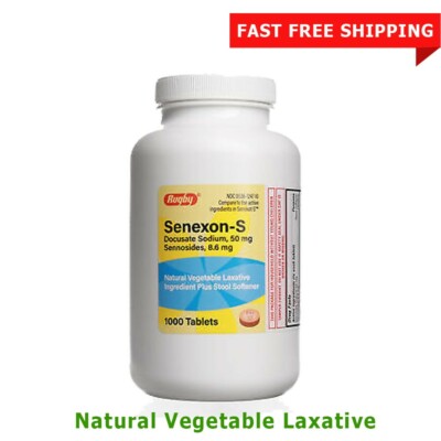 Rugby Senexon-S Docusate Sodium Sennoside Laxative Gen Senokot-S1000 ...