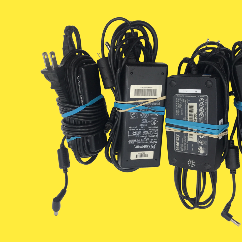 LOT OF 4 Gateway AC ADAPTER adp-50fb / sa80t-3115 / pa-1650-01 ...