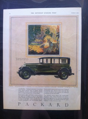 1927 Packard Eight ORIGINAL 10x13" AD - Great Garage Decor | eBay