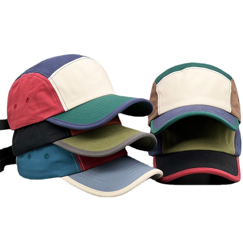 Men Women 5 Panel Multicolor Baseball Cap Peaked Trucker Hat Adjustable ...