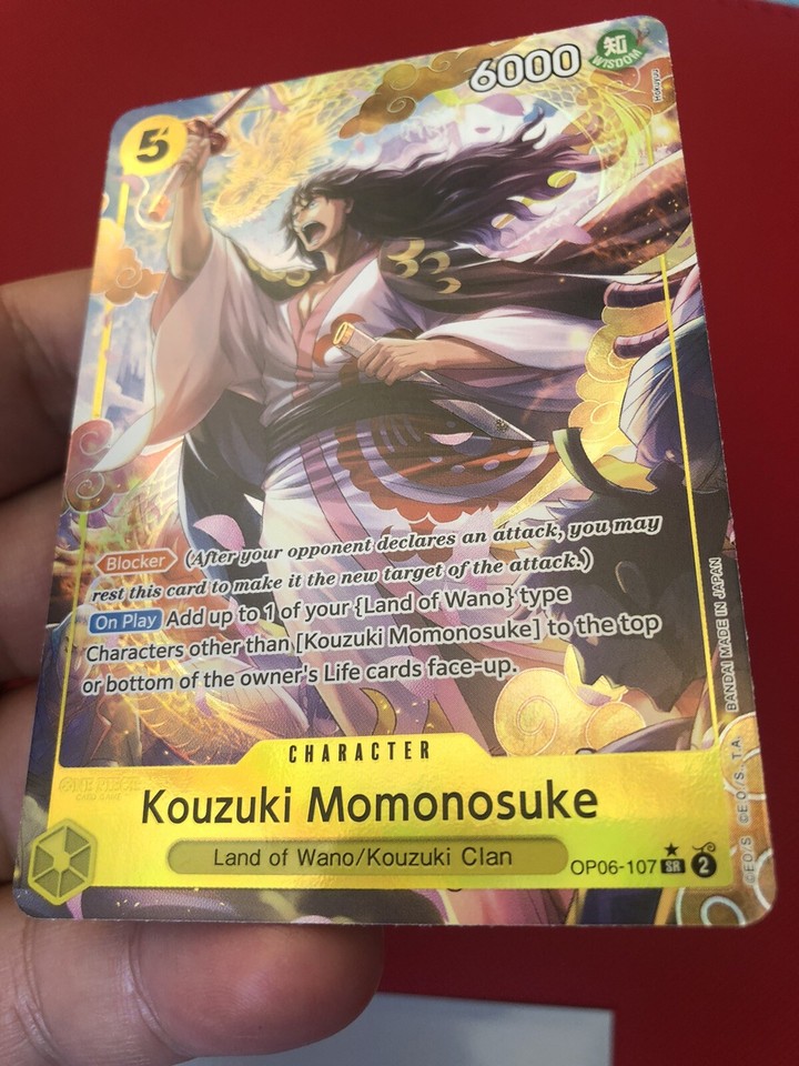 Kouzuki Momonosuke OP06-107 Alt + Regular Secert One Piece Card Game ...