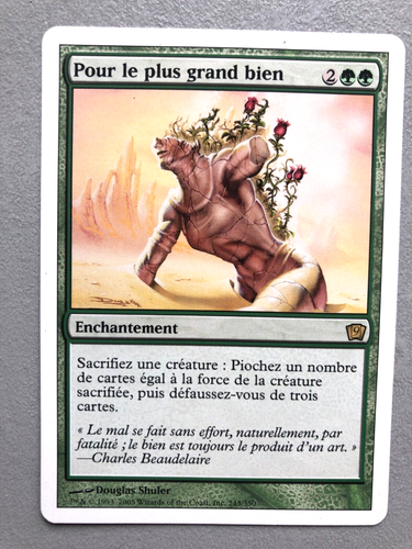 Mtg Carte Magic 9th Edition Greater Good French LP | eBay