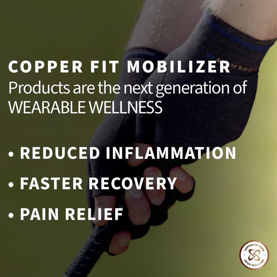 Copper Fit Mobilizer Hand Compression Gloves: Arthritis, Joint Swelling ...