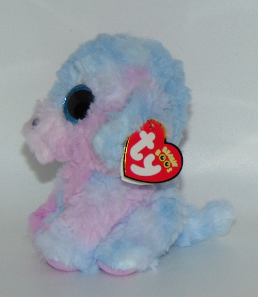 NEW! Ty Beanie BOOS FLORA the multi-colored dog 6" | eBay