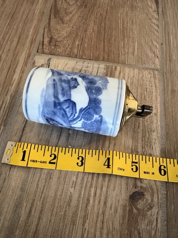 Vintage Japanese Hand Painted Table Lighter, Penguin Insert | eBay