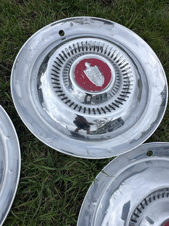 1956, 1957 LINCOLN CONTINENTAL, CAPRI, HOT ROD 15" WHEEL COVERS HUBCAPS ...
