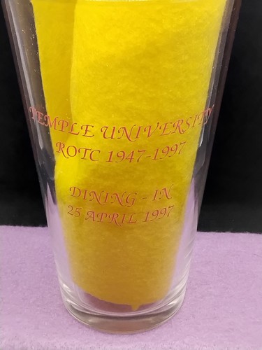 Vintage 1997 Temple University ROTC 1947-1997 DINING-IN 25 APRIL 1997 ...