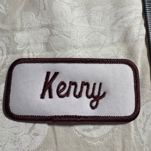 Kenny Name Tag Patch Embroidered Brown White Uniform Iron-On | eBay