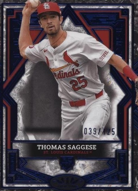 2025 Topps Tier One - Thomas Saggese, Thomas Saggese #86 Blue Foil /125 ...