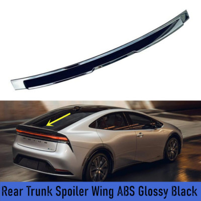 Rear Trunk Spoiler Wing ABS Glossy Black For 2023-2024 Toyota Prius ...