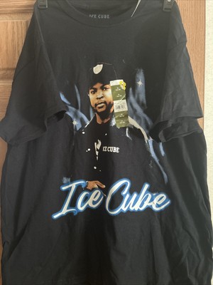 Ice Cube T Shirt Men's Black Graphic Tee Music Rapper Hip Hop NWT. | eBay