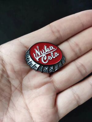 Fallout 4 Nuka Cola Logo Bottle Cap Enamel Pin Metal Badge for Hat ...