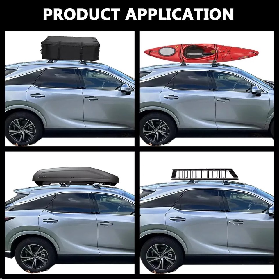 2Pcs Roof Rail Racks Cross Bar Crossbar Fit for Lexus RX RX350 RX450h ...