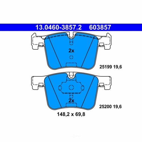 Disc Brake Pad Set-Original Disc Brake Pads Front ATE 603857 | eBay