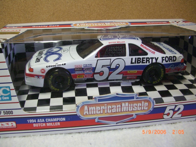 1995 ERTL Butch Miller #52 Quality Care Ford Thunderbird 1 18 Die Cast ...