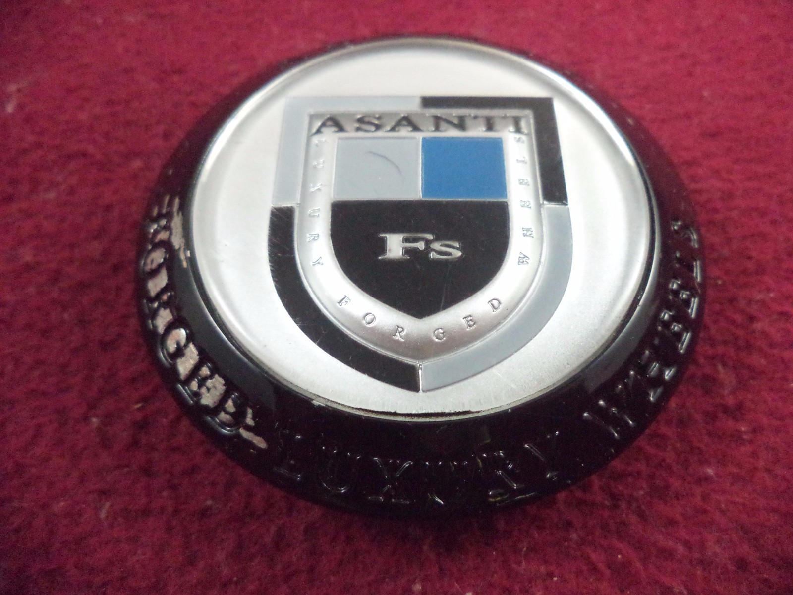 Asanti Luxury Wheels Black / Silver Custom Wheel Center Cap # ASANTI-FS ...