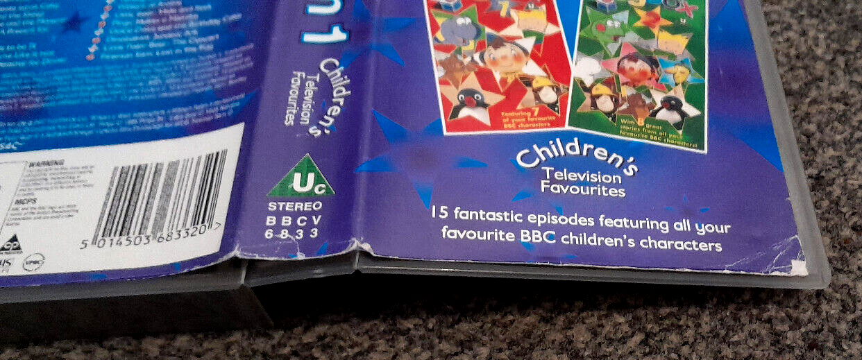 TOYBOX 2 ON 1 BBC VIDEO NODDY WILLIAM PINGU SAM PAL VHS VIDEO CHILDREN ...