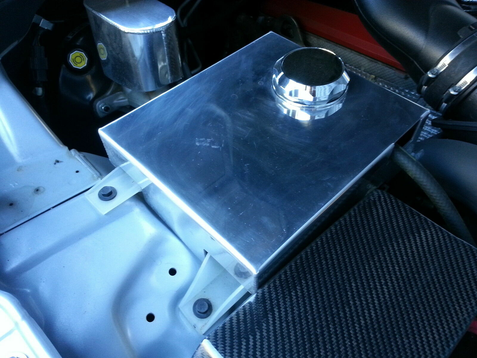 Radiator Recovery Tank Alloy Polished Cover for Ford BA BF FG FPV up to ...