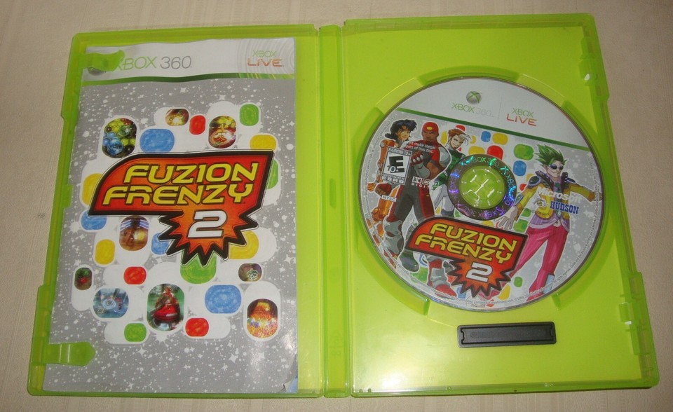 FUZION FRENZY 2 XBOX 360 Disc, Case & Manual | eBay