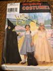 🦋 SIMPLICITY #7801 /#0631-GIRLS WIZARD OF OZ-WICKED WITCH-GLINDA ...