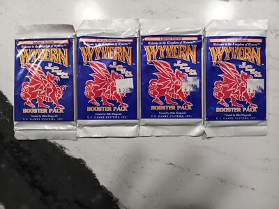 (4) - Wyvern Limited Edition CCG 15 Card Booster Packs SEALED! FREE ...