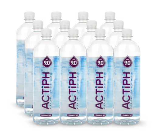 Alkaline Ionised Spring Water pH9+ Purified Electrolytes Clean ACTIPH ...