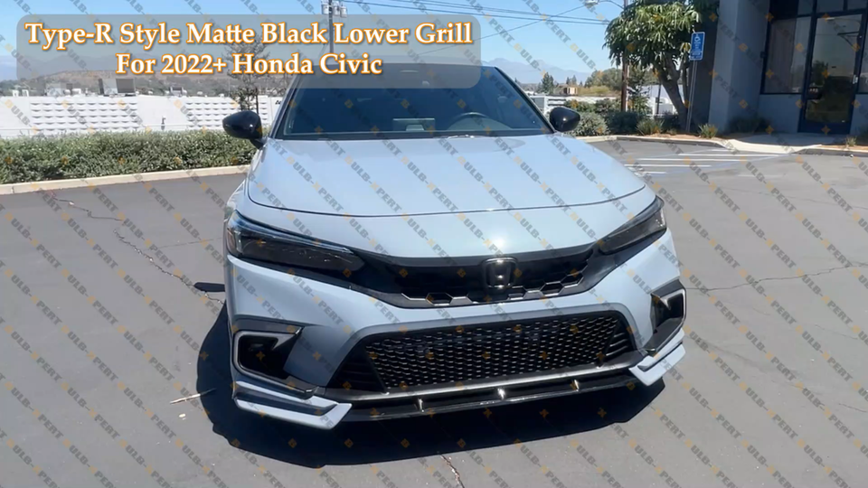FOR 2022-2024 CIVIC TYPE-R FL5 STYLE US SPEC MATT BLACK FRONT LOWER ...