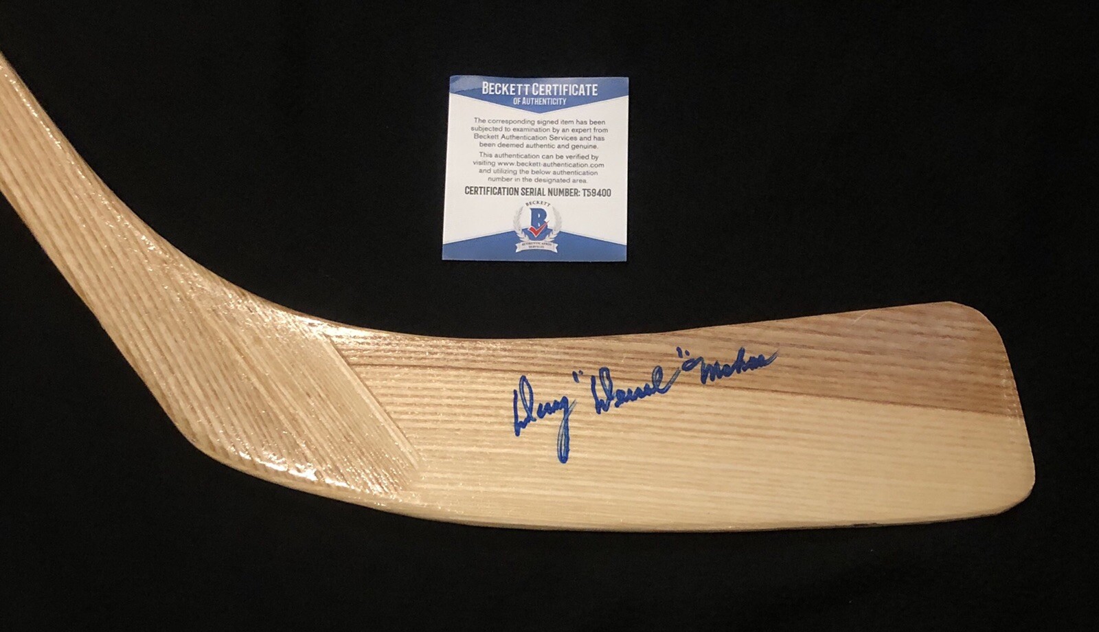 Doug Mohns Signed & Inscribed "Diesel" Boston Bruins Northland Stick ...
