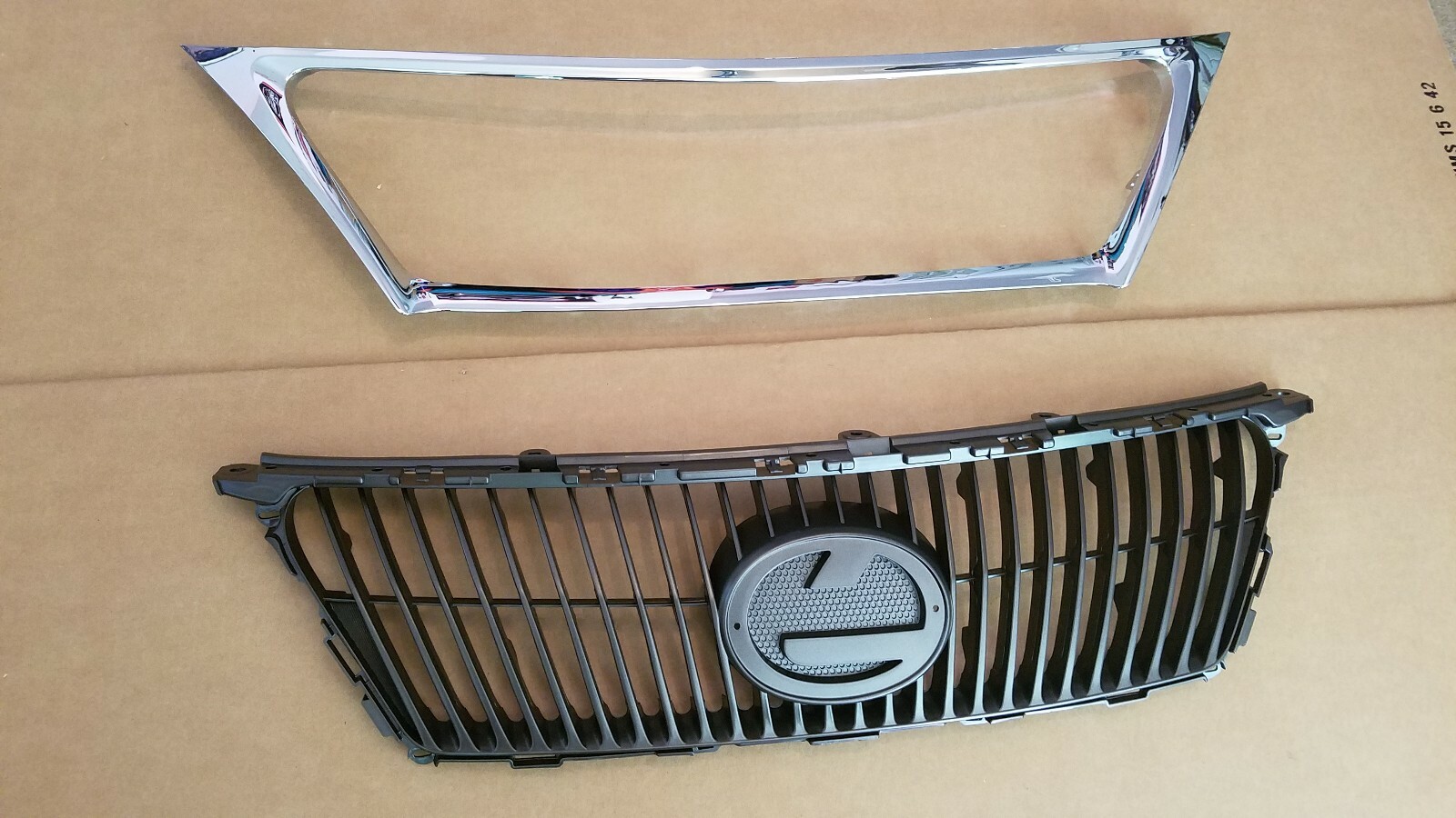 2011-2013 Lexus IS250 IS350 Front Bumper Grille & Chrome | 2PC Set ...