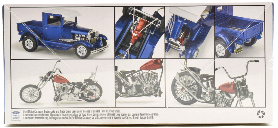 Revell 1929 Ford Model A Pickup W/ California Street Chopper 1/25 Car ...
