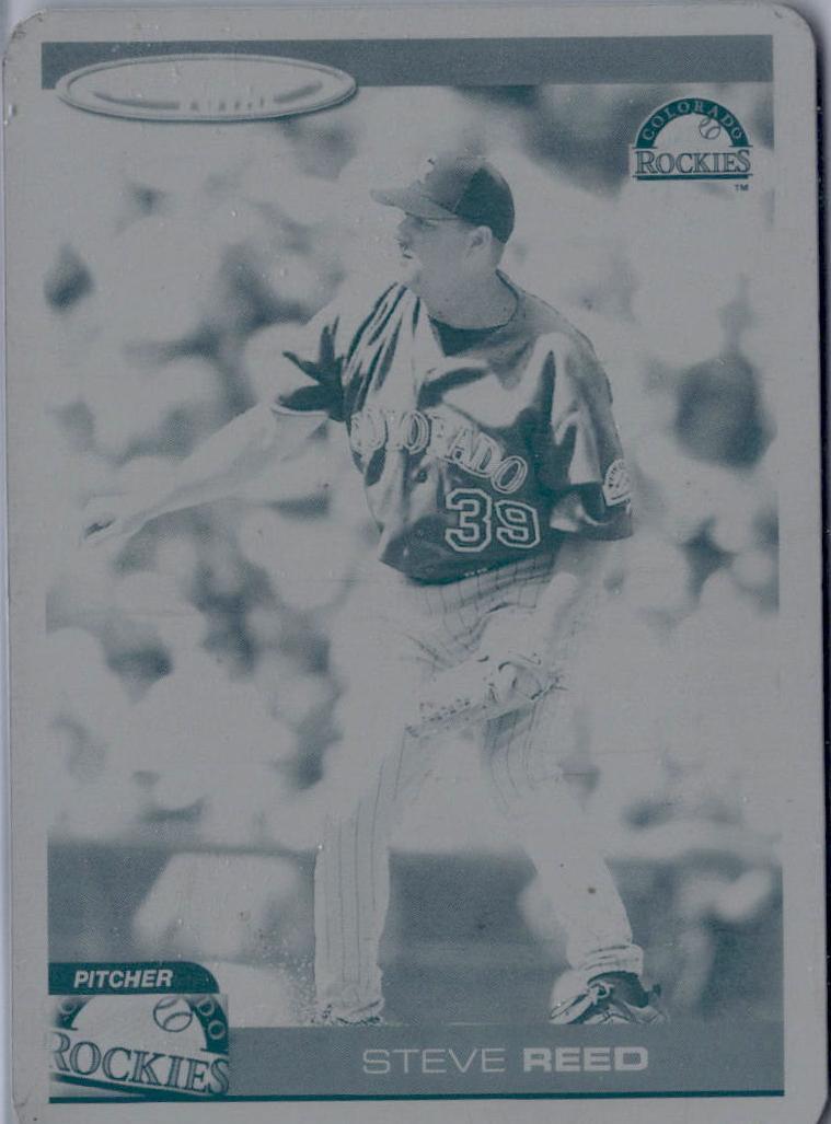 2004 Topps Total - Steve Reed #128 Printing Plate Black /1 for sale ...