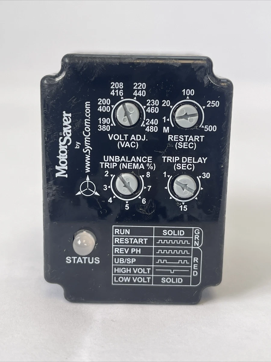 Symcom 201A-AU Motorsaver Voltage Monitor Relay 190-480v-ac, 40% OFF