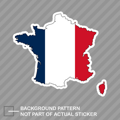 French Shaped France Flag Sticker Decal Vinyl country pride | eBay