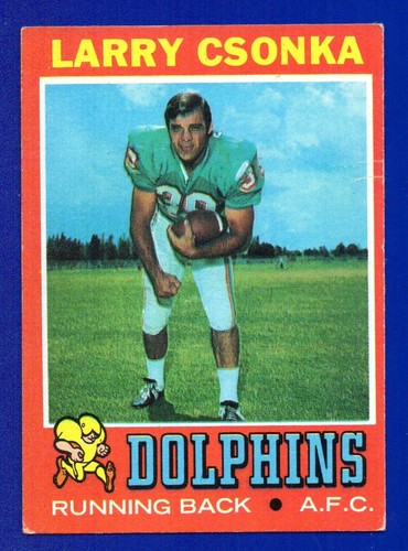 LARRY CSONKA dolphins 1971 TOPPS #45 VERY GOOD | eBay
