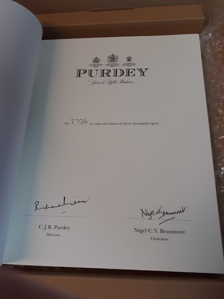 DALLAS D BOOK JAMES PURDEY & SONS GUN AND RIFLE MAKERS Purdeys special ...