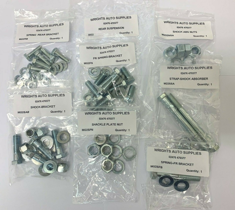 MG MIDGET 1275 1500 HIGH TENSILE 8.8 GRADE NUT BOLT RESTORATION PACK | eBay