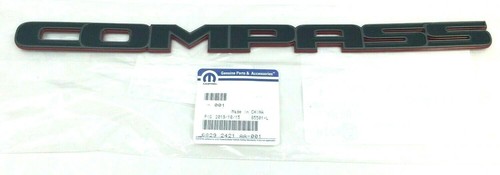 2017-2019 Jeep Compass front passenger door red black Nameplate Emblem ...