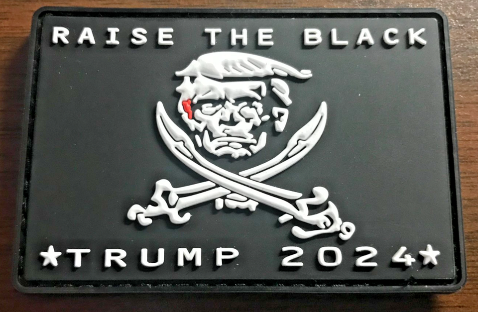 2024 Trump Black Flag patch and MAGA logo decal | eBay