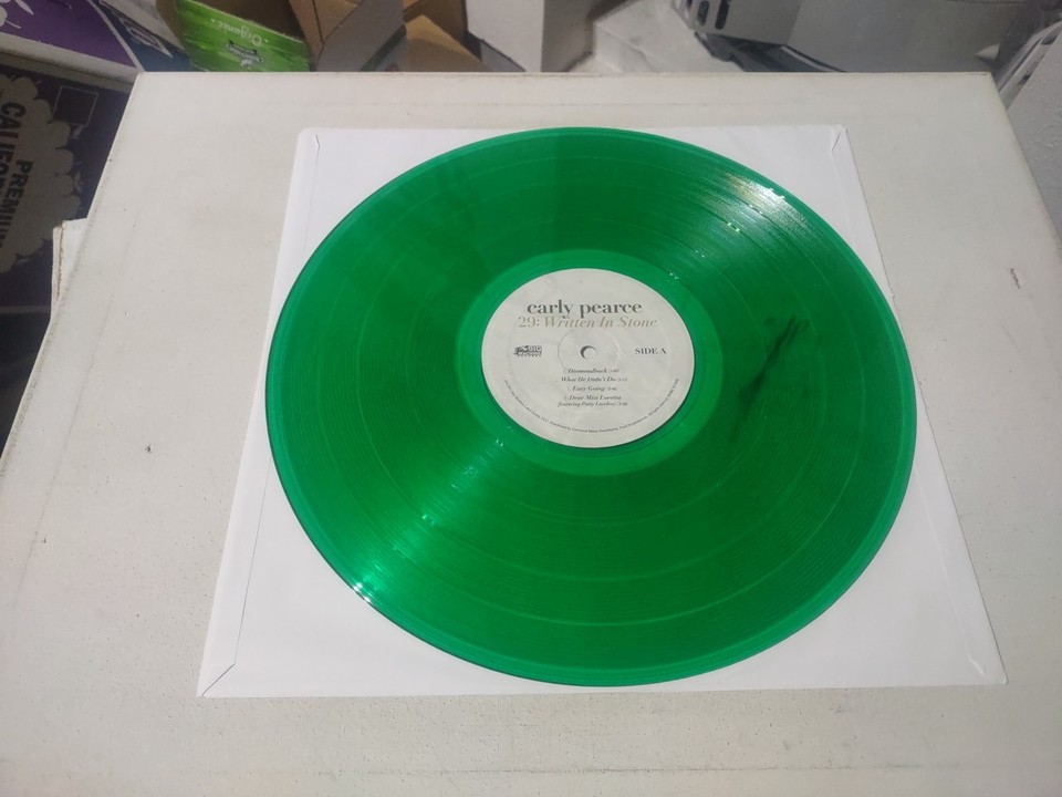 CARLY PEARCE 29: WRITTEN IN STONE DOUBLE GREEN VINYL RECORD ALBUM ...