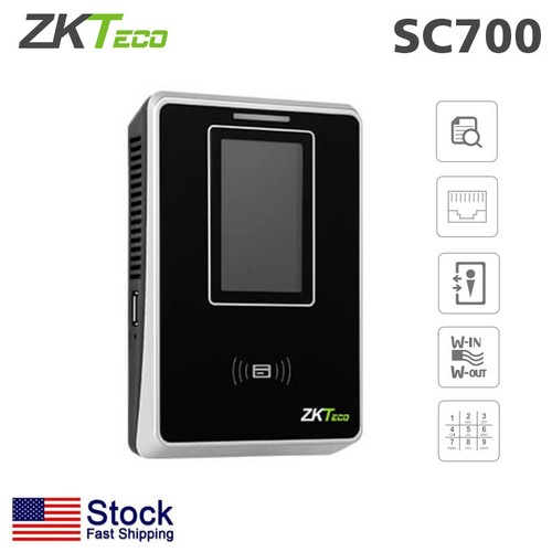 ZKTeco SC700 TCP/IP RFID Card Access Control System Time Attendance ...