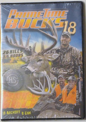 HUNTER'S SPECIALTIES PRIMETIME BUCKS 18 DVD 3 1/2+ HOURS 26 HUNTS SLIM ...