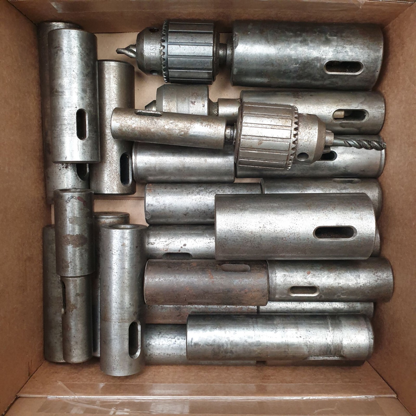 Parallel Morse Taper Sleeves + Jacobs Chuck / J & S Lunzer - Box of ...