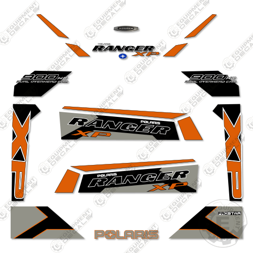 Fits Polaris Ranger 900 EFI XP White Lightning Decal Kit - Custom ...