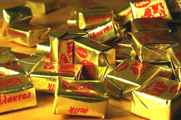 GREEK MILK LAVDAS TOFFEE CANDIES 240g - 490g BUTTER CANDY COW MARK ...