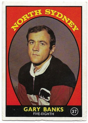 1968 A Nrl Rugby League Scanlens (37) Gary BANKS North Sydney :: | eBay ...