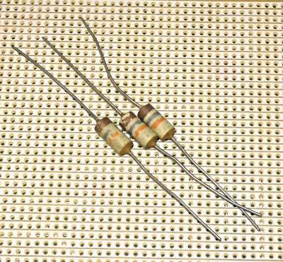 18K Ohms 0.5W Carbon Ceramic Insulated Resistor Erie Vintage 3pcs ...