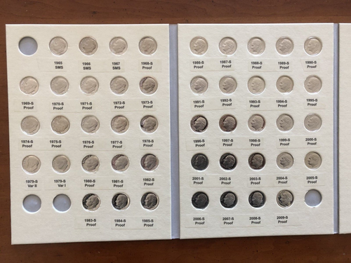 1965 - 2009 S Proof/SMS Roosevelt Dime Set - Uncirculated - 46 Coins | eBay